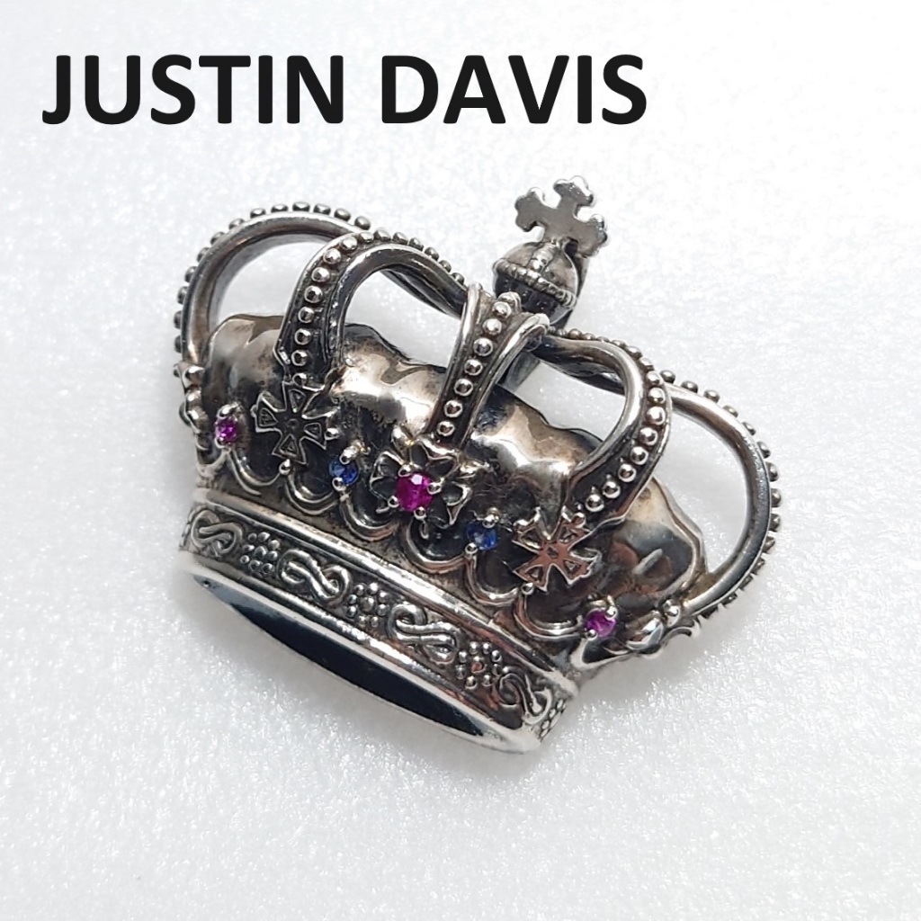 Justin Davis CROWN Pendant Top SV925 มือสอง สินค้าของแท้ [ส่งจากญี่ปุ่น ...