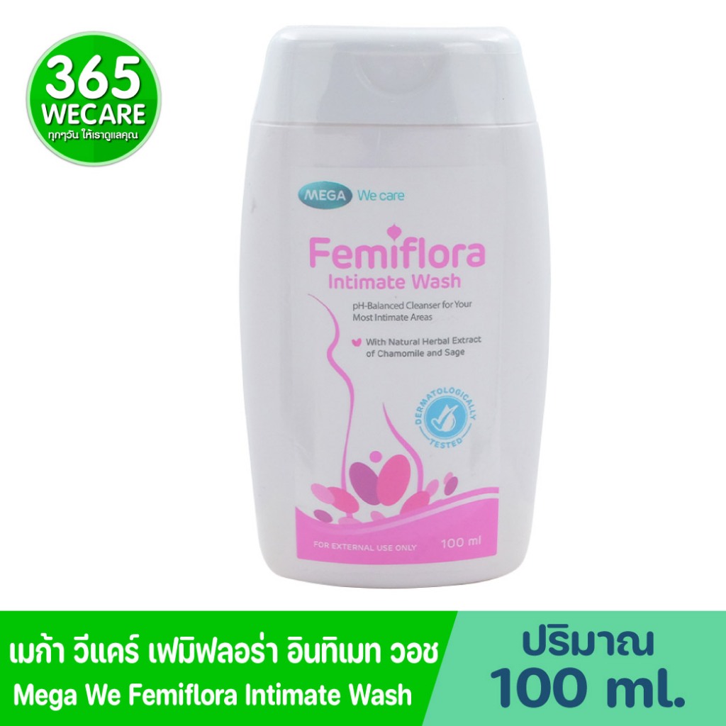 MEGA We Care Femiflora Intimate Wash 100ml. เมก้า วีแคร์ เฟมิฟลอร่า อินทิเมต วอช | Shopee Thailand