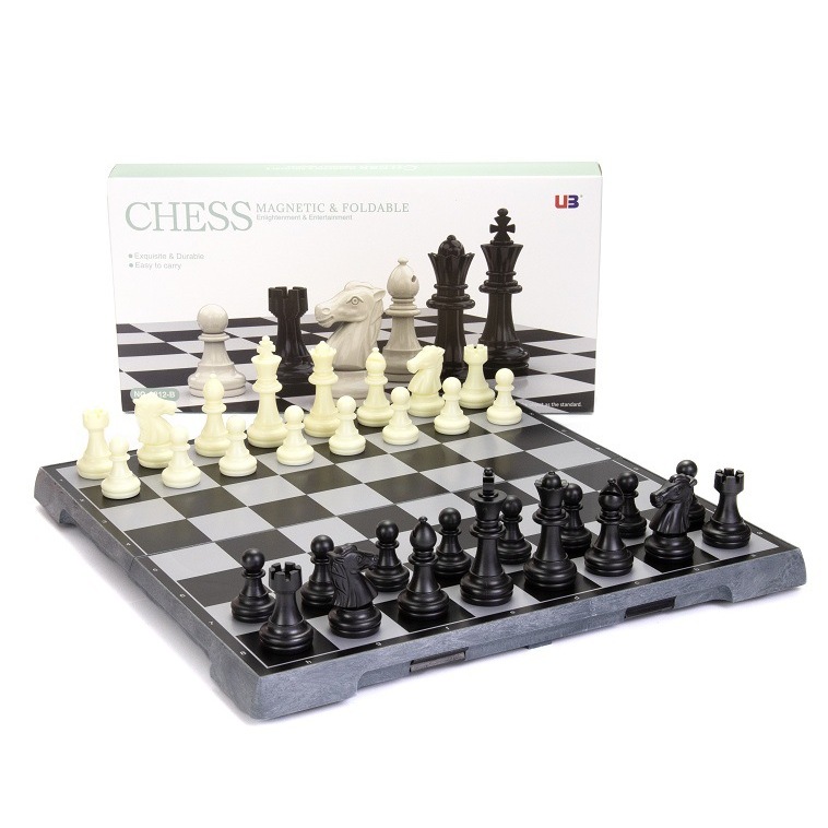 [Super_Chess] หมากรุกสากลแม่เหล็ก Black&White Magnetic Chess รุ่น ...