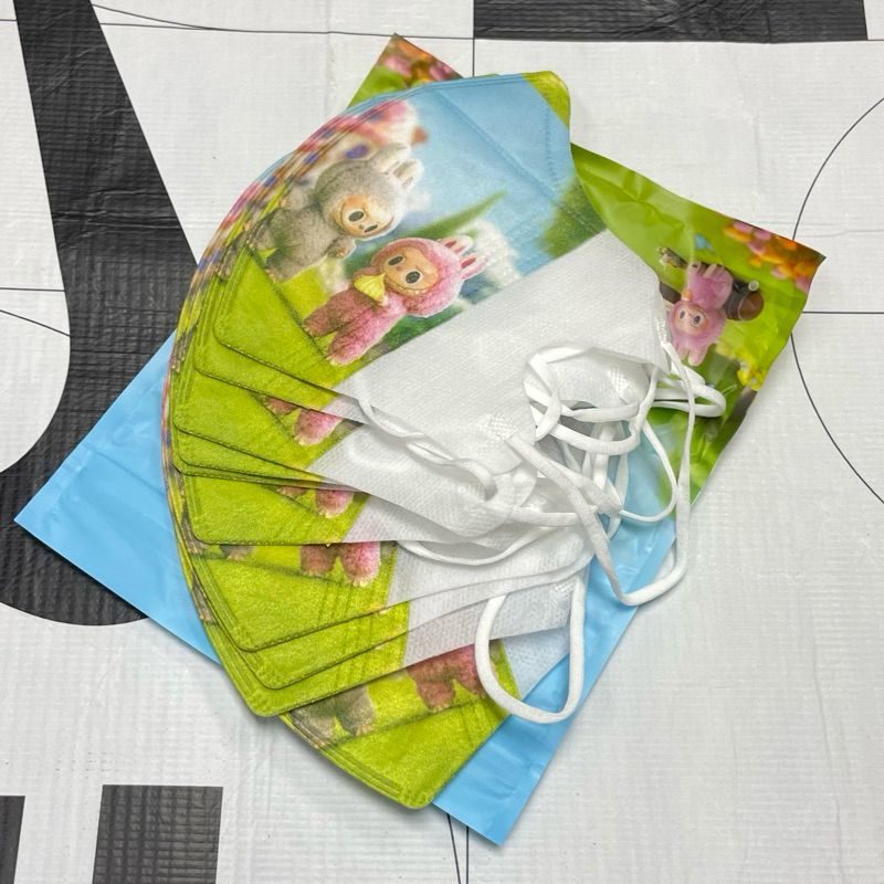 ผู้ใหญ่ 10 ชิ น Labubu Face Mask, การ ตูนพิมพ Labubu Face Cover, แบบ ...