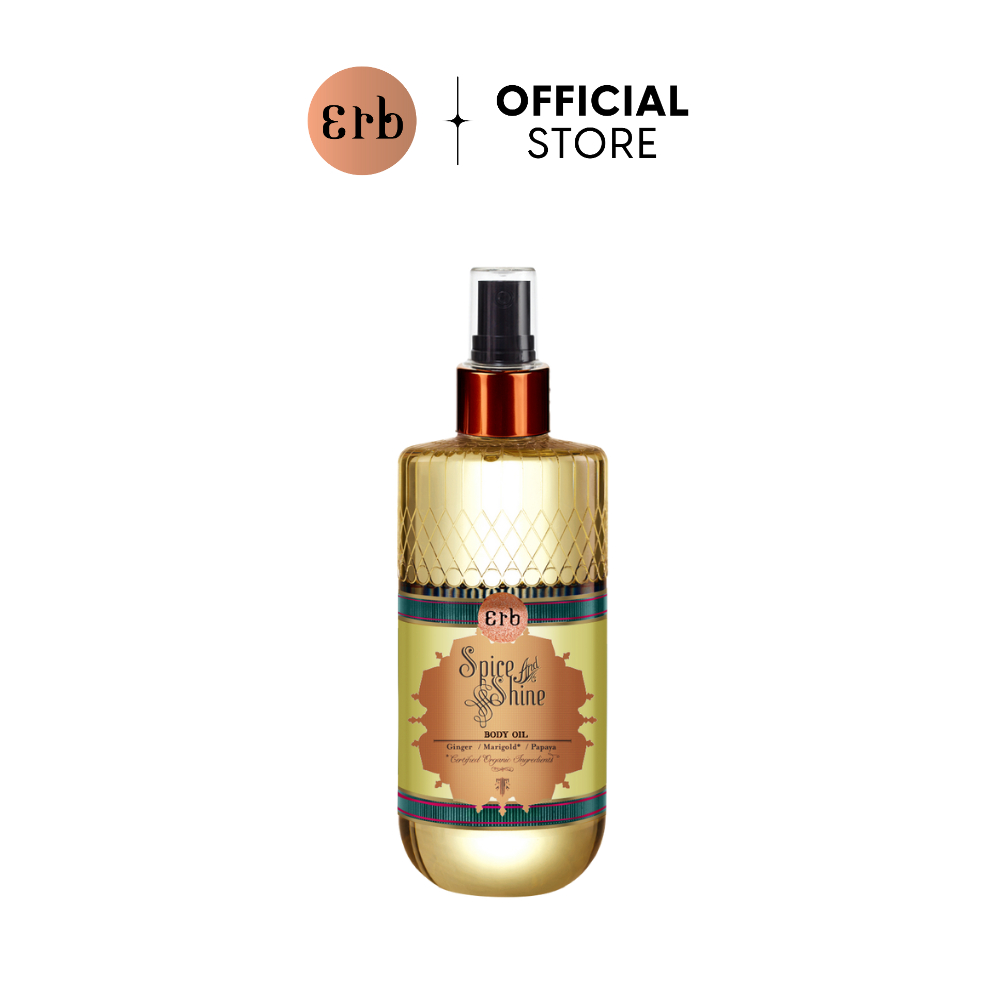 [ใหม่ !] Erb Spice and Shine Body Oil 230ml. ดรายออยล์บำรุงผิวกายสูตร whitening | Shopee Thailand