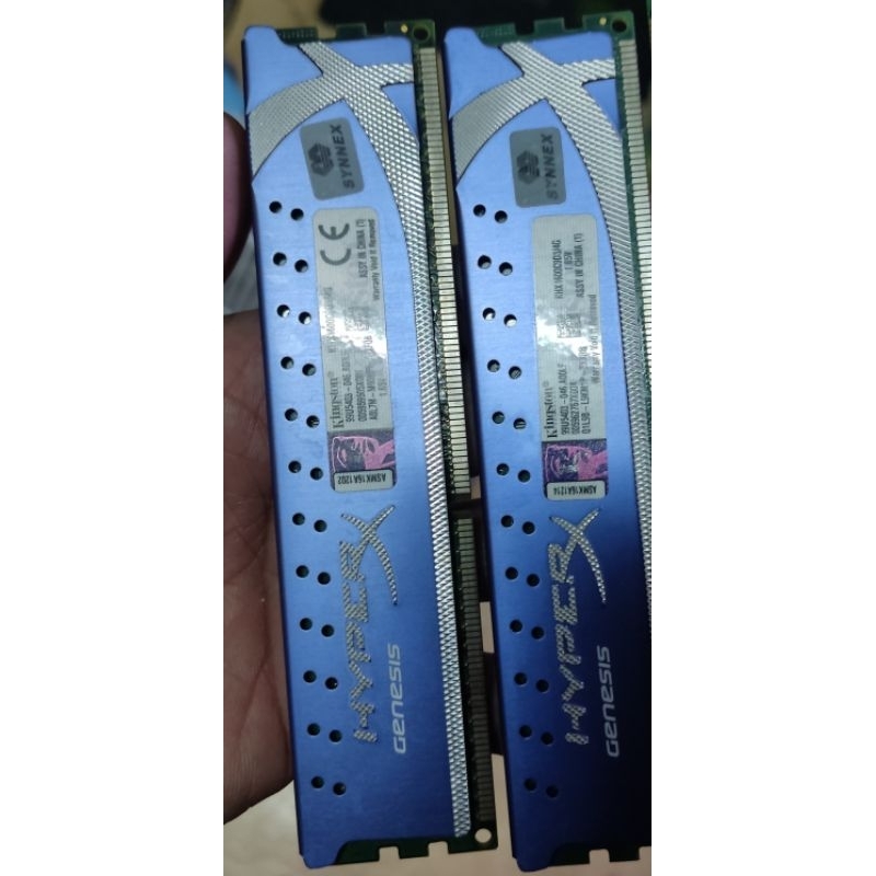 RAM HYPER X GENISIS DDR3 4G*2 BUS 1600 ไม่มีกล่อง ประกัน LT | Shopee Thailand