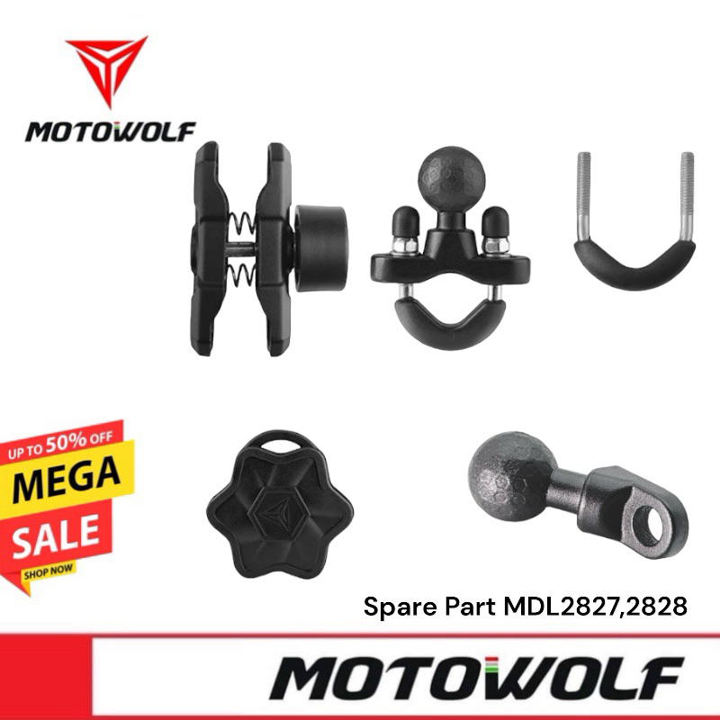 MOTOWOLF MDL2827D Handlebar Spare Part อะไหล่ยึดบาร์สำหรับที่จับมือถือ ...