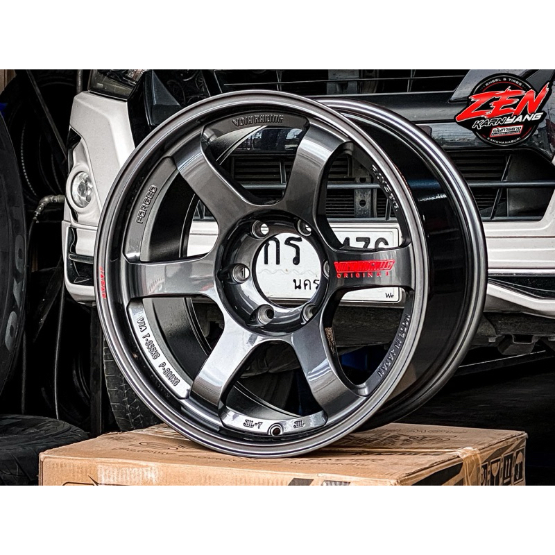 ล้อแม็กซ์ TE37 สี GUN METAL เทากัลหยอดแดง ขอบ18 กว้าง9 ET0 (ราคา4วง) | Shopee Thailand