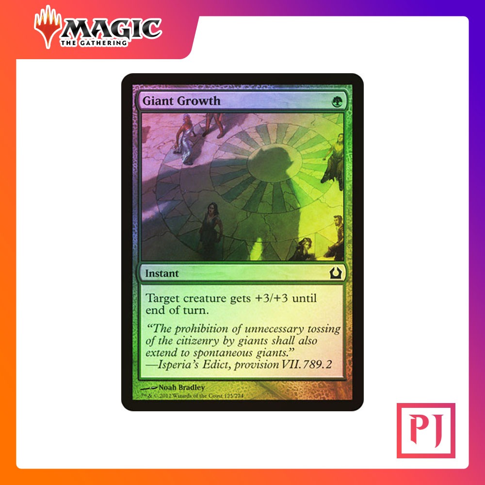 [MTG] Giant Growth [NEO] [GREEN] [COMMON] [FOIL] [ENG] (การ์ดเมจิค ...