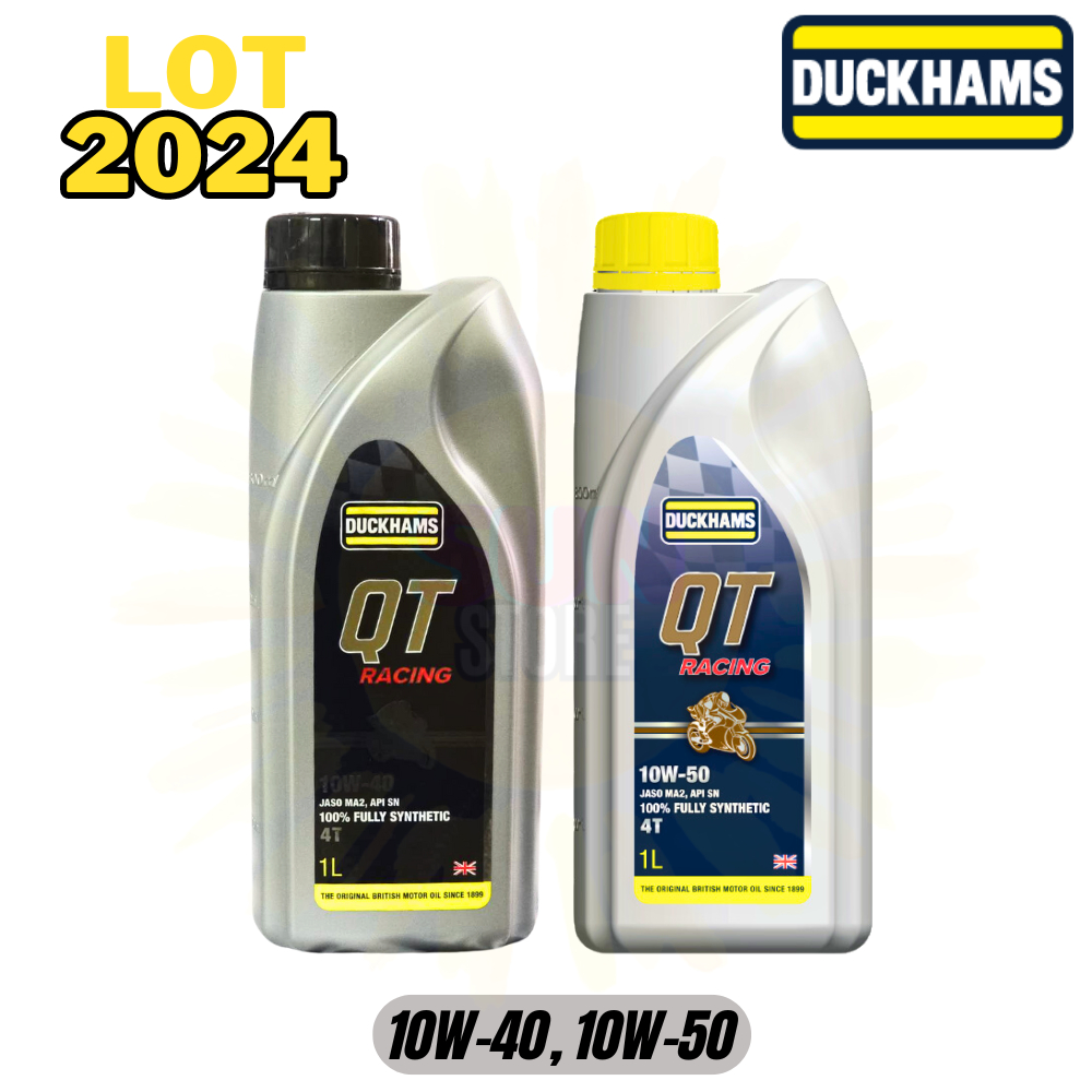 1แถม1 lotใหม่2024 #มีกลิ่นหอม DUCKHAMS QT Racing 10W-50, 10W-40 ขนาด1L ...