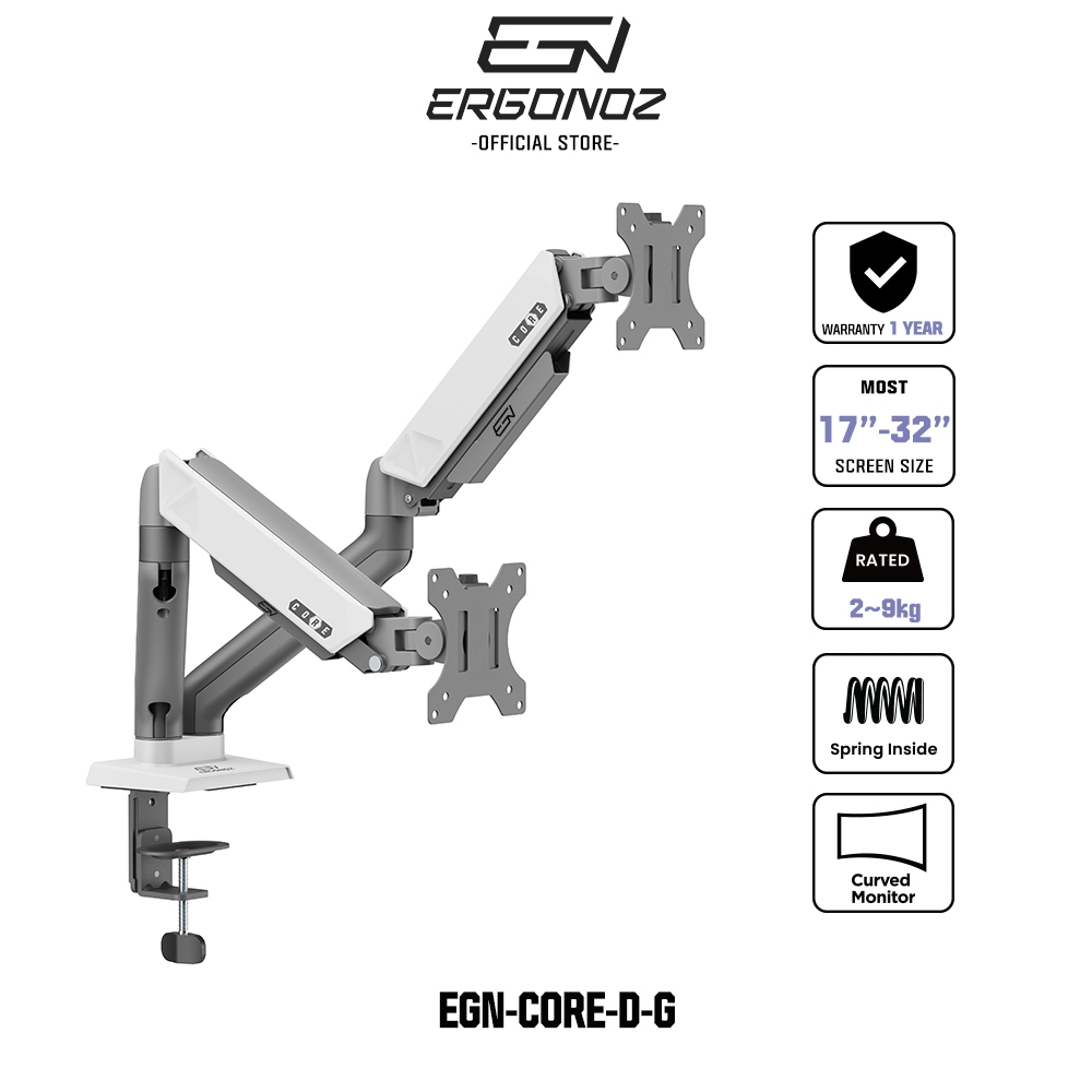 แขนจับจอ monitor arm Ergonoz Core Monitor Arm (Single / Twin) สี Space ...