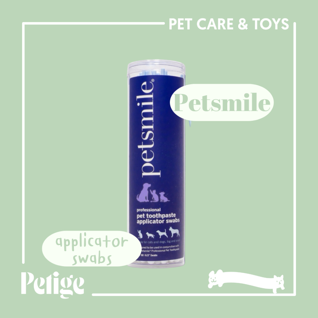 PetSmile applicator swabs ก้าน swab สำหรับเช็ดฟันสัตว์เลี้ยง | Shopee Thailand