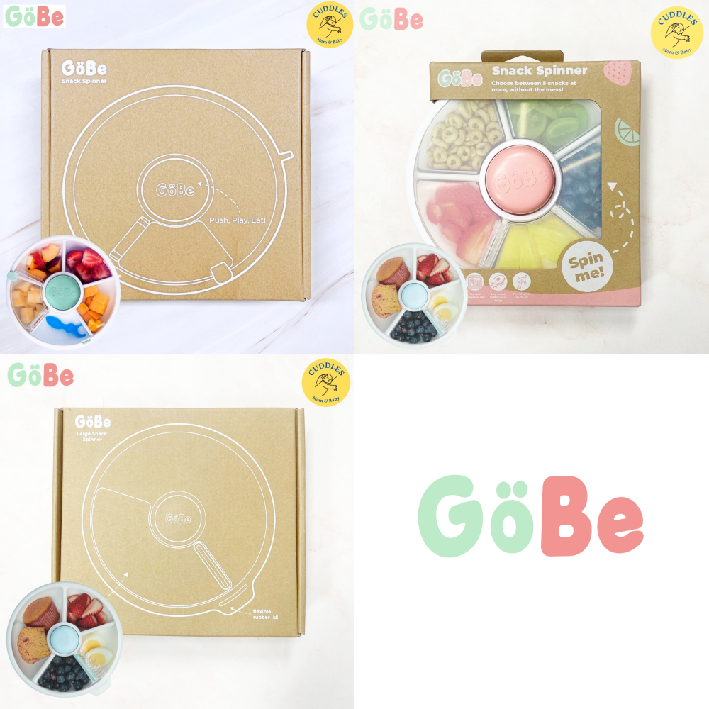 (GoBe) Kids Snack Spinner กล่องใส่อาหารว่างและขนม แบบแบ่งช่อง สำหรับ ...