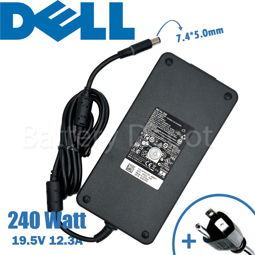 Dell Adapter 19.5V / 12.3A 240W 7.4*5.0mm สายชาร์จ เดล อะแดปเตอร์ | Shopee Thailand