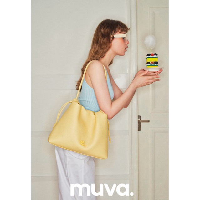 muva bag | marshmallow shoulder bag กระเป๋าสะพายไหล่หนังแท้ | Shopee ...