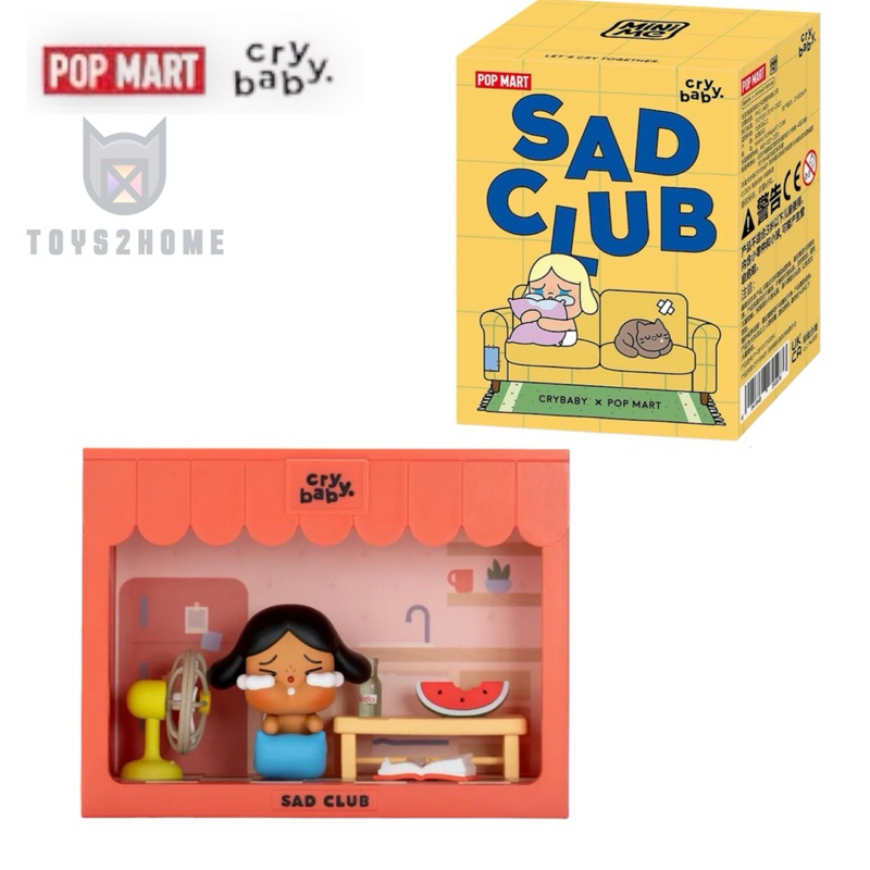[พร้อมส่ง/เช็คการ์ด ไม่แกะซอง] : POP MART CRYBABY Sad Club Series ของ ...