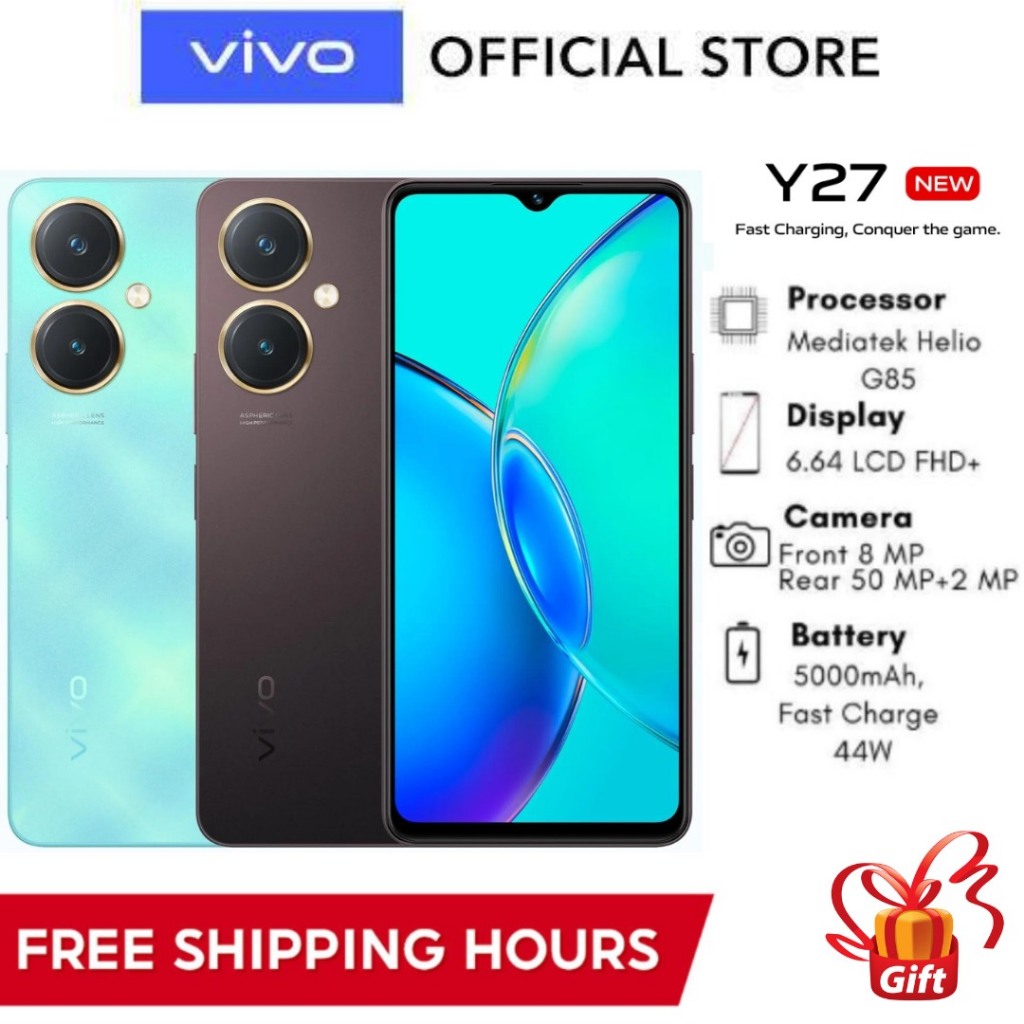 [รับประกันศูนย์] VIVO Y27 Ram 8GB Rom 256GB หน้าจอ 6.64 นิ้ว แบตอึด ...