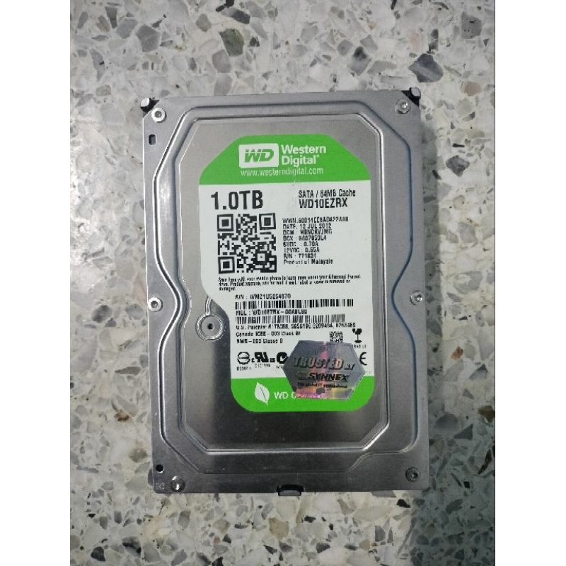 HDD 1 TB SATa/64MB Cache WD. green desktop hard dive.มือสองเทสแล้วใช้งานได้ปกติ | Shopee Thailand