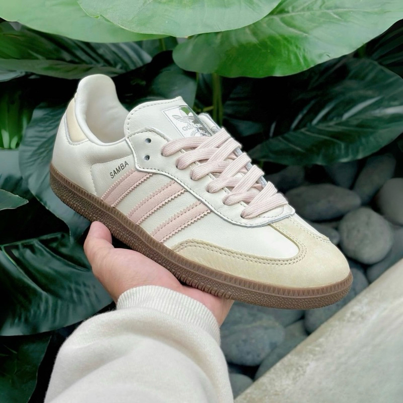 ( สินค้าพร้อมส่ง )Adidas Samba OG IH2751 สีชมพูอ่อน ของแท้ 100% ...