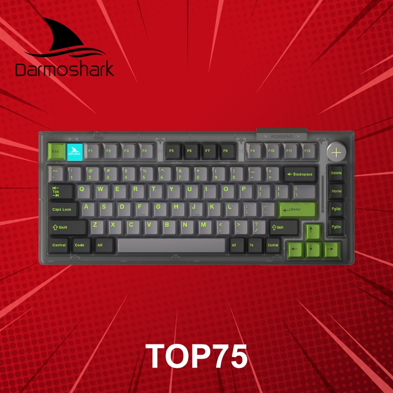 คีย์บอร์ด Darmoshark TOP75 (ภาษาอังกฤษ) ประกันศูนย์ 1 ปี | Shopee Thailand