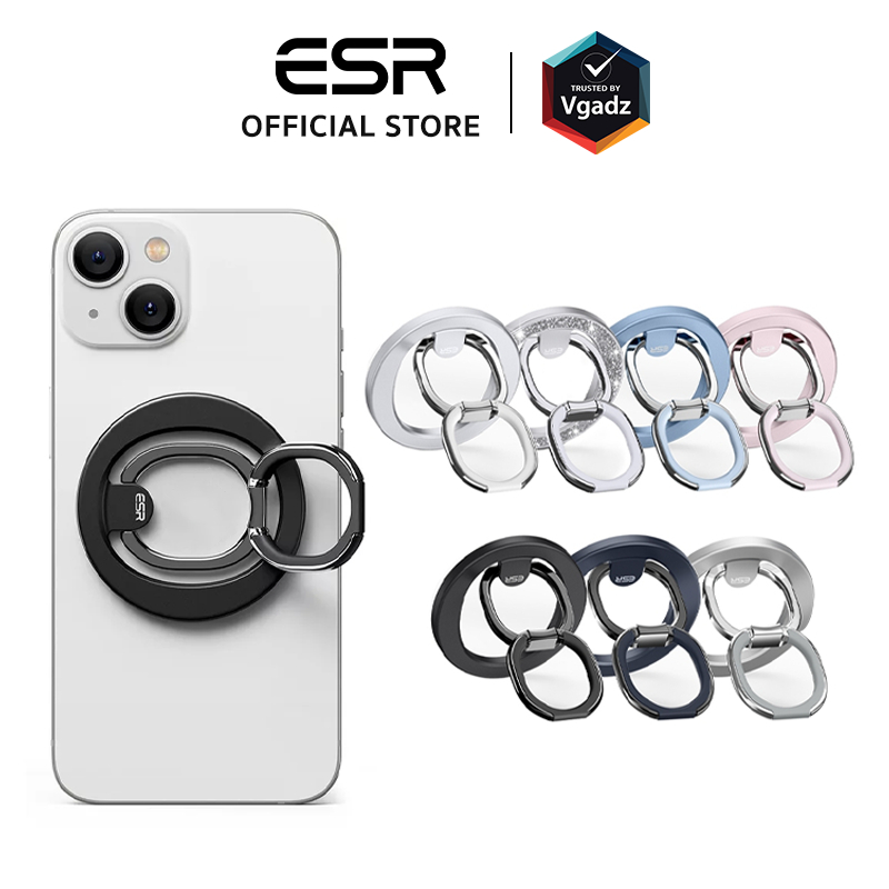 ESR ขาตั้งแหวนแม่เหล็กติดหลังโทรศัพท์ รุ่น HaloLock Ring Stand | Shopee ...