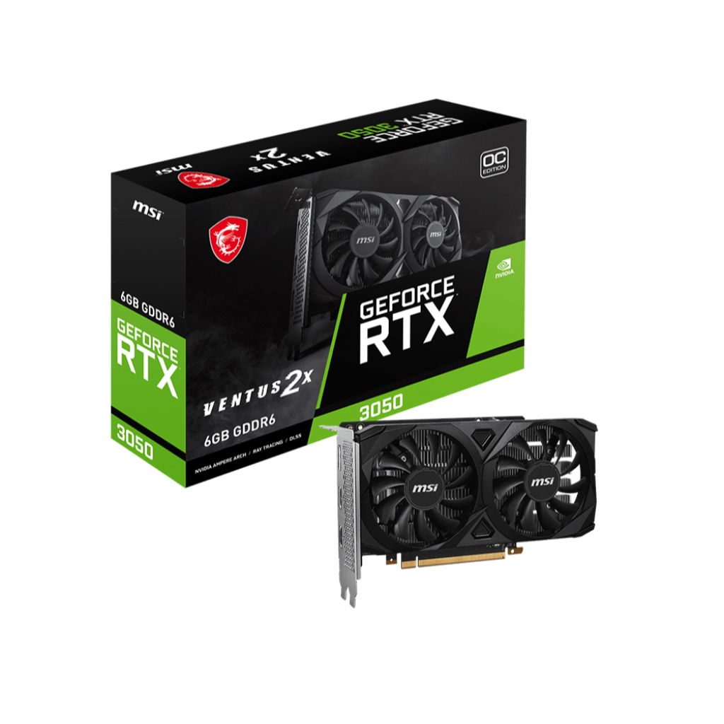 [Pre-Order] MSI GeForce RTX 3050 VENTUS 2X 6G OC VGA การ์ดจอ ...
