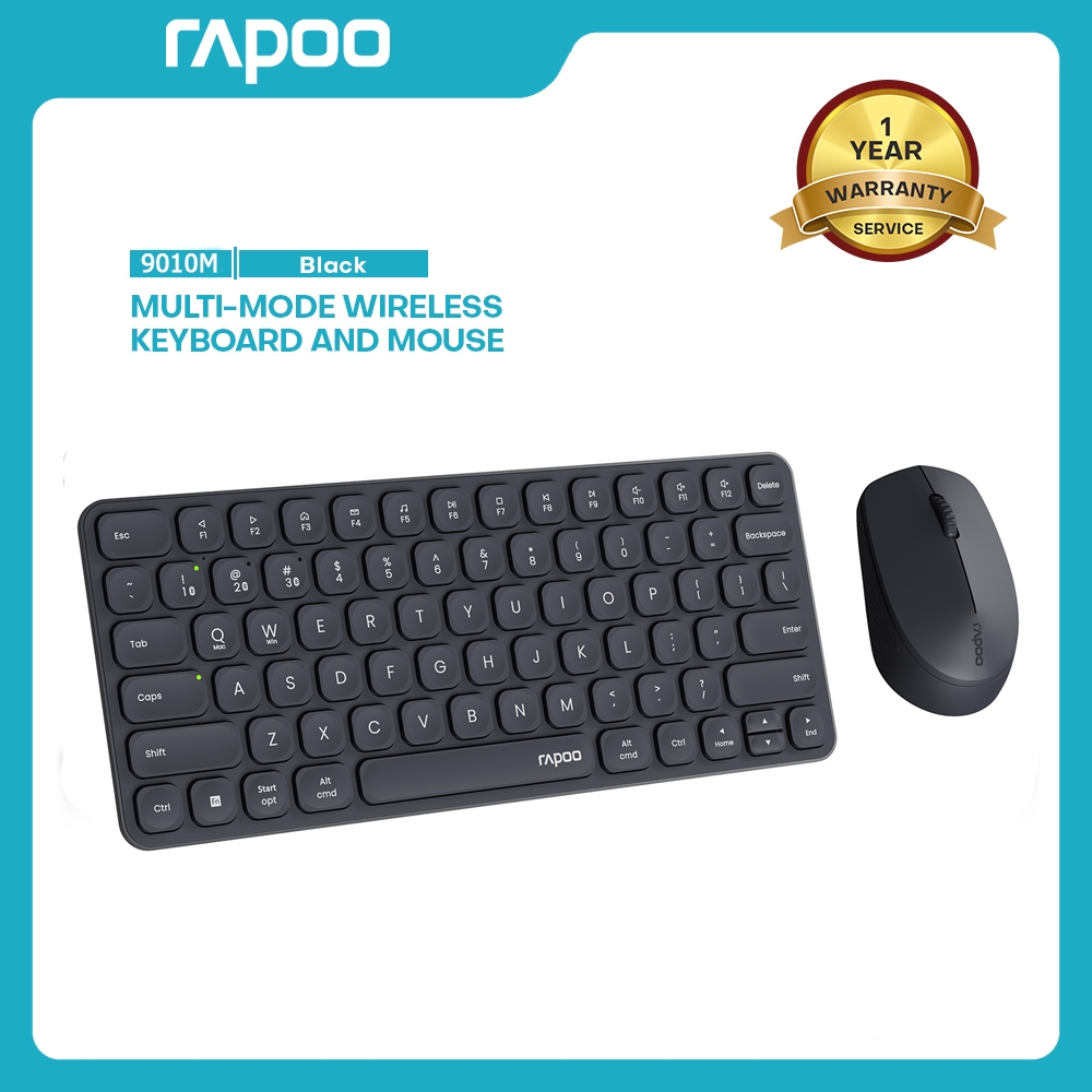 Rapoo 9010M Multi-mode Wireless Ultra-slim Desktop Combo Set | Shopee Thailand