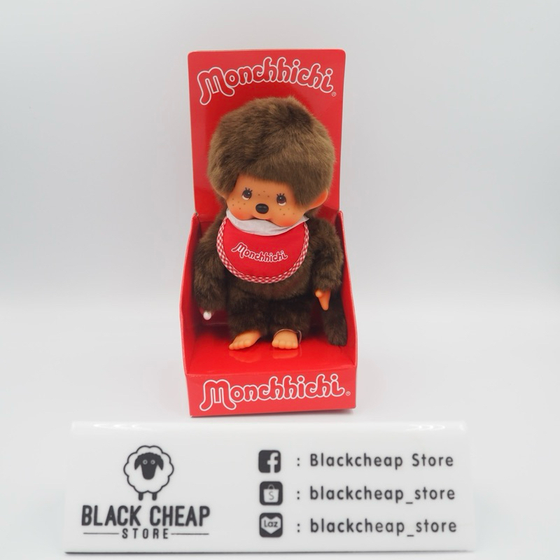 พร้อมส่ง (ของแท้ 100%) ตุ๊กตา Monchhichi Classic Boy (Red) ขนาด 20cm | Shopee Thailand
