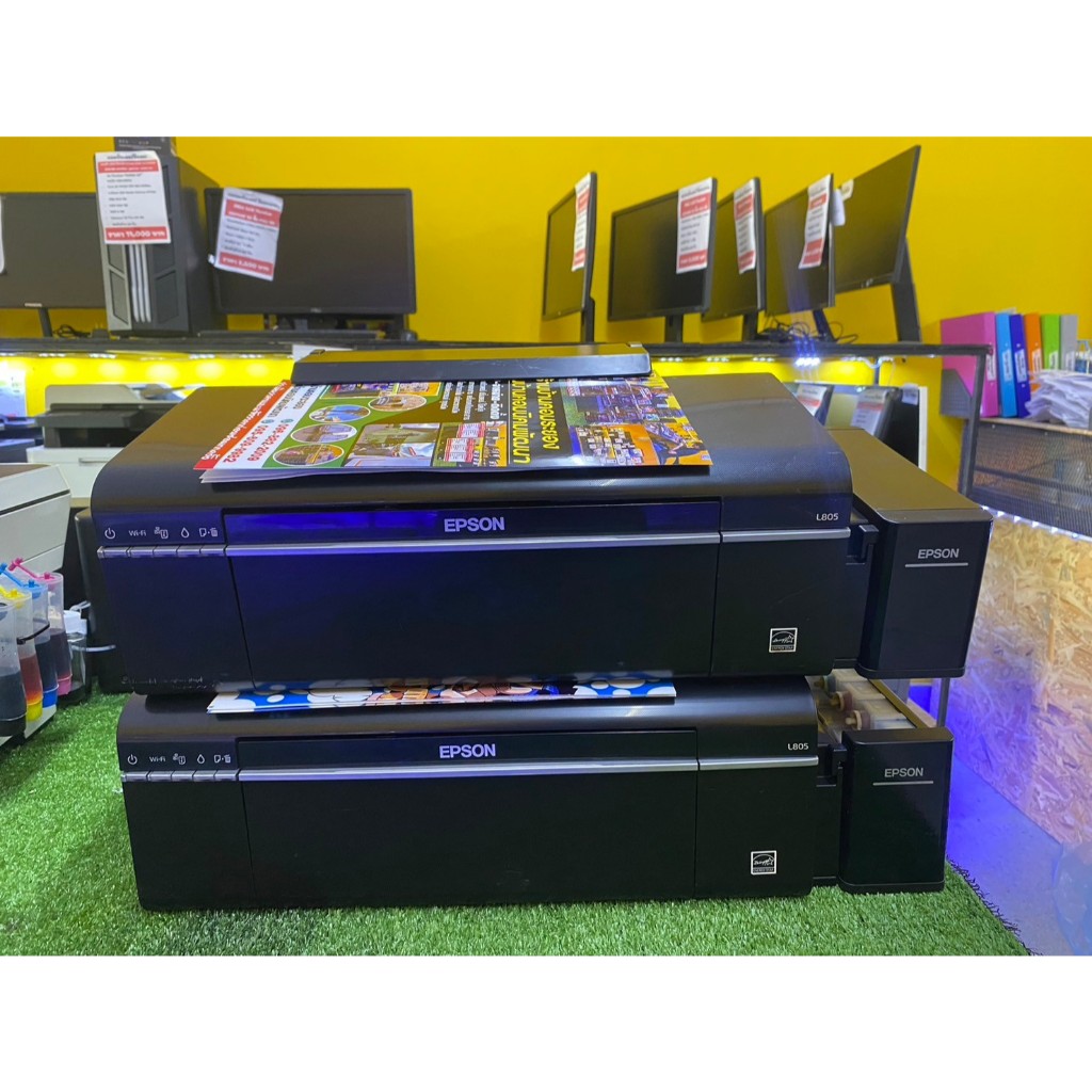 ปริ้นเตอร์ Epson L805 มือสองสวยๆ พร้อมใช้งาน **อุปกรณ์ครบ** ประกัน 30 ...