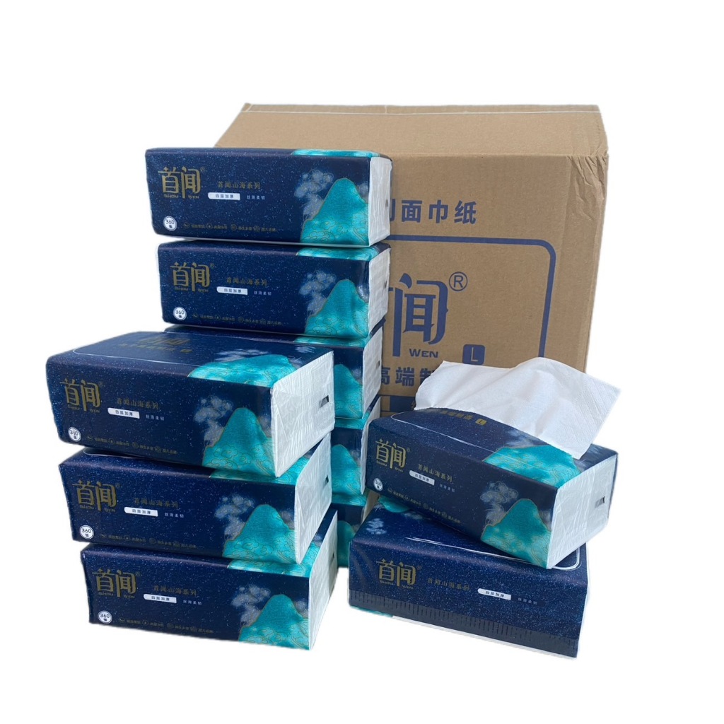 ( ลังละ20ห่อ ) กระดาษทิชชู่ shou wen เบาลม ทิชชู่ ห่อยาว หนา4 ชั้น 360 ...