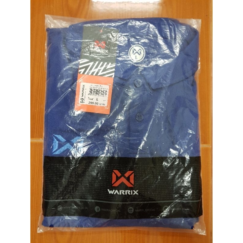 ไม่แท้คืนเงิน ปกติราคา 299 บาท WARRIX L อก 42 สีน้ำเงิน มีกระเป๋า | Shopee Thailand