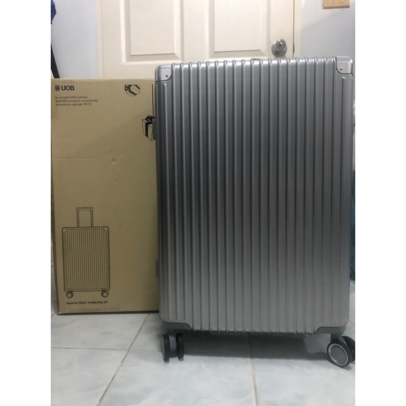 *New*กระเป่าเดินทาง Caggioni corporate รุ่น Superior silver trolley bag ...