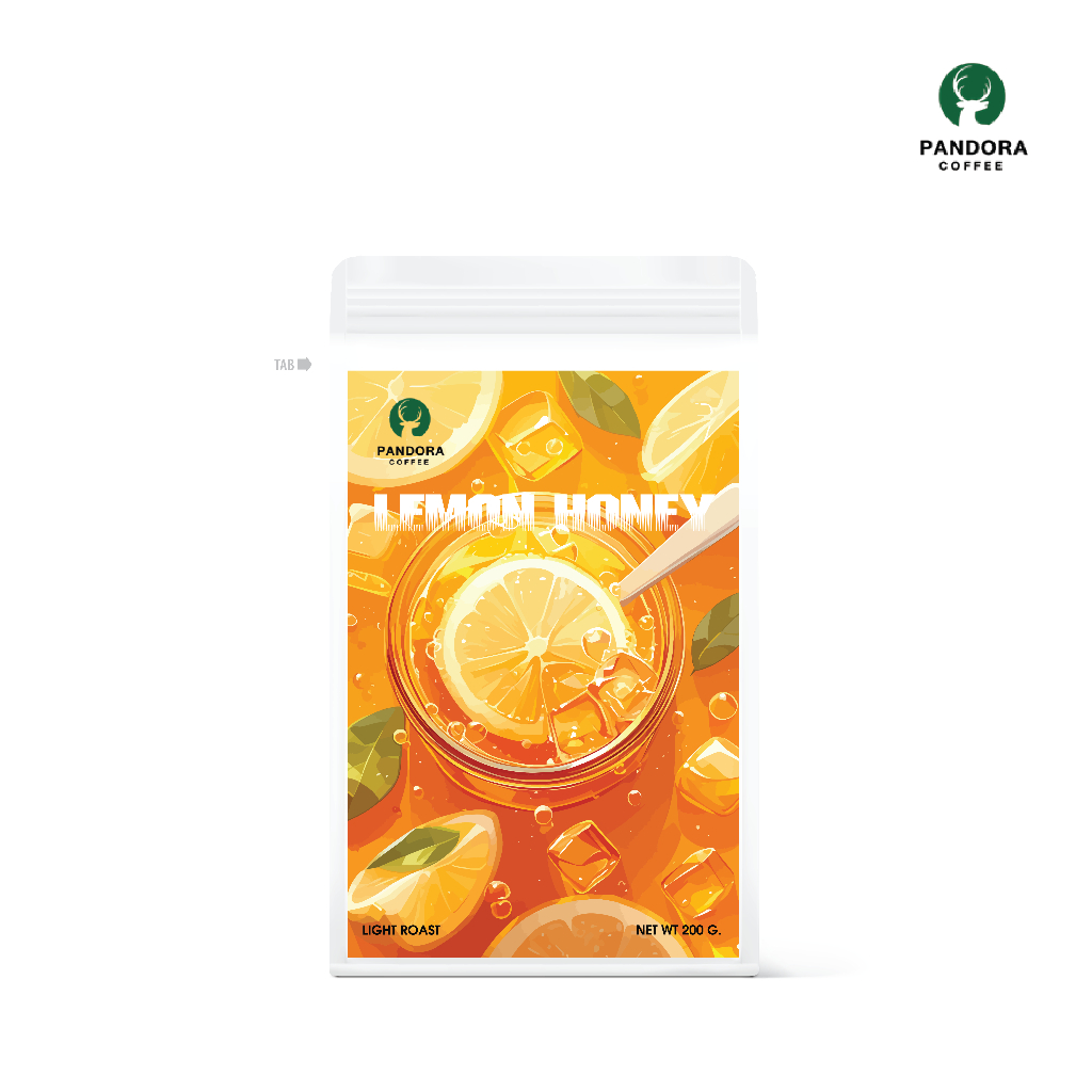 Pandora Coffee เมล็ดกาแฟ Lemon Honey คั่วอ่อน Light Roast 200 กรัม ...