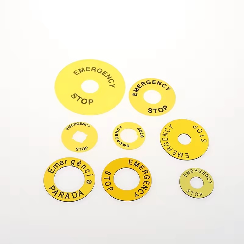 ANPJ2650 : Cover Emergency stop nameplate Ø22 mm แบบพลาสติก | Shopee ...