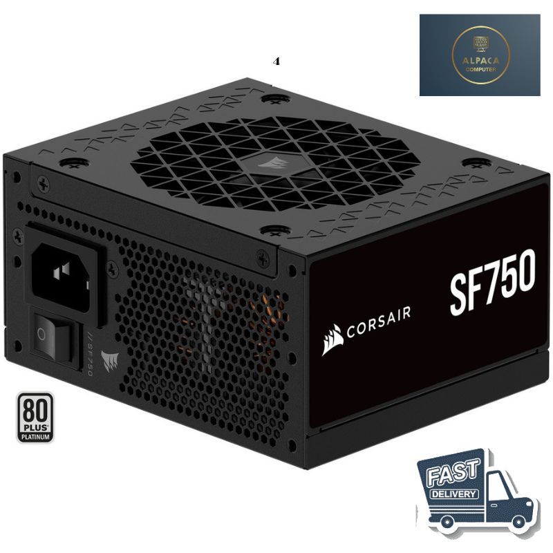 New!!! CORSAIR SF750 (2024) 750 Watt (80+ Platinum ) Fully Modular SFX ...