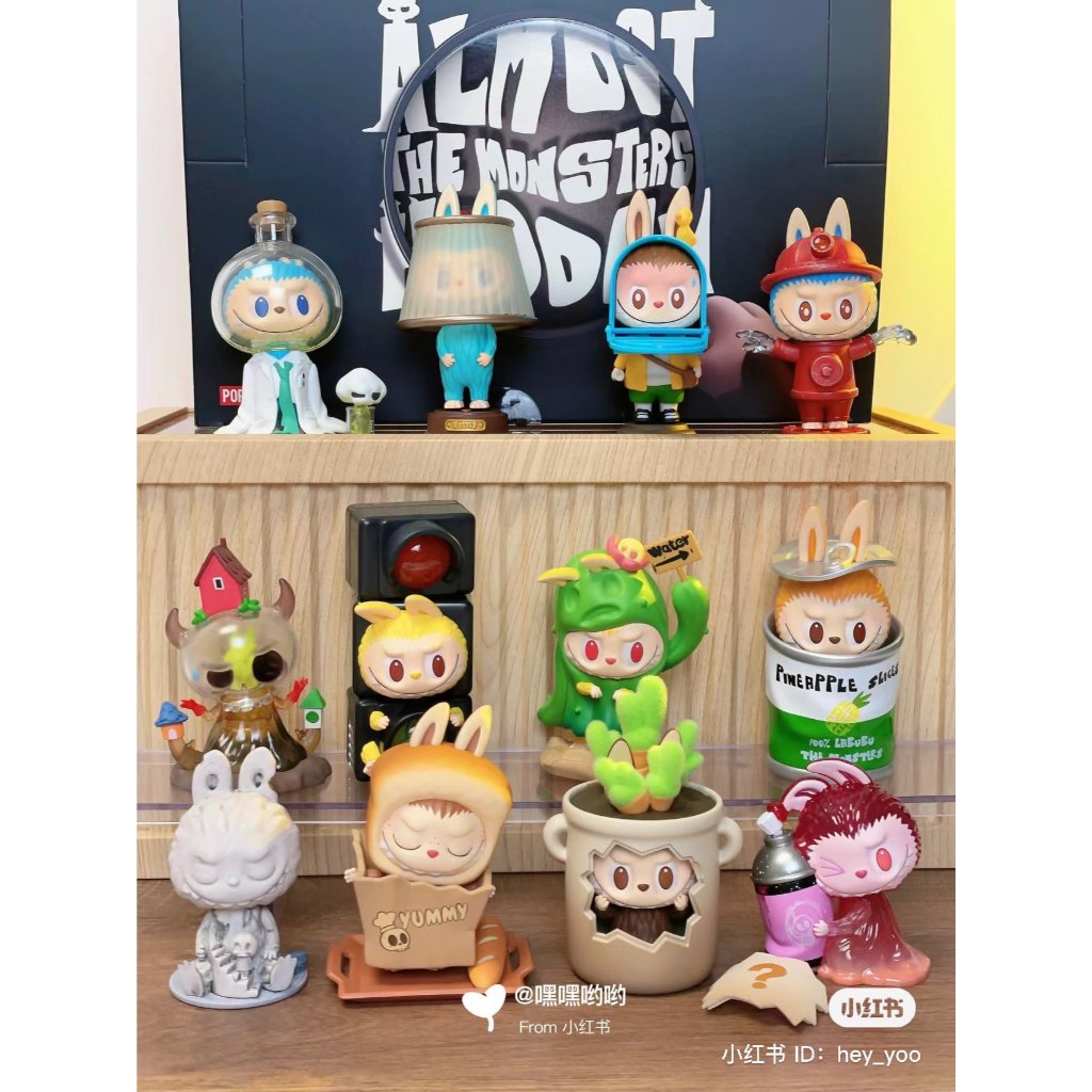พร้อมส่งที่ไทย LABUBU THE MONSTERS ALMOST HIDDEN กล่องดำ (จุ่ม 1 ตัว ...