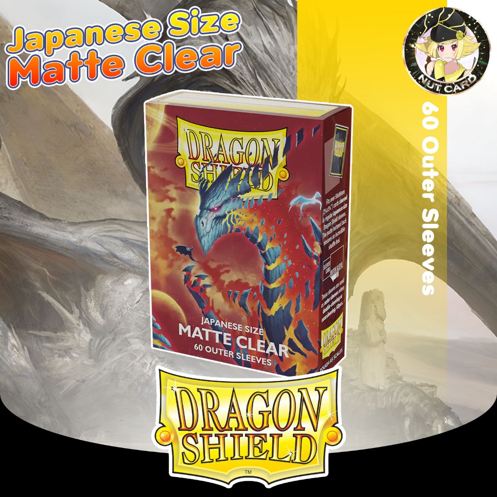 [Dragon Shield] Japanese Size Matte Clear (Outer Sleeve สำหรับการ์ด ...