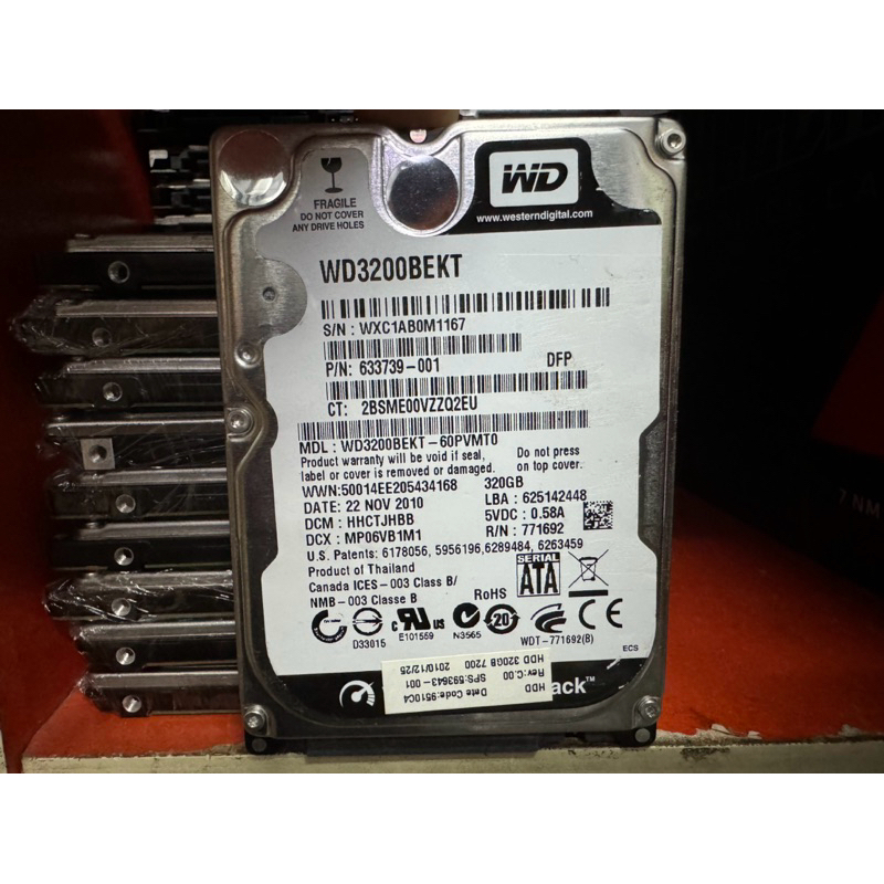 hdd notebook 320gb 2.5 sata wd black 7200 rpm ใช้งาน 100% | Shopee Thailand