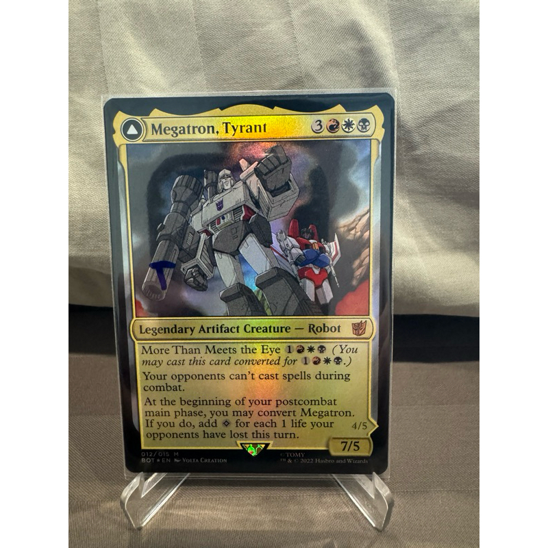 MTG Universes Beyond: Transformers Foil: Megatron, Tyrant | Shopee Thailand
