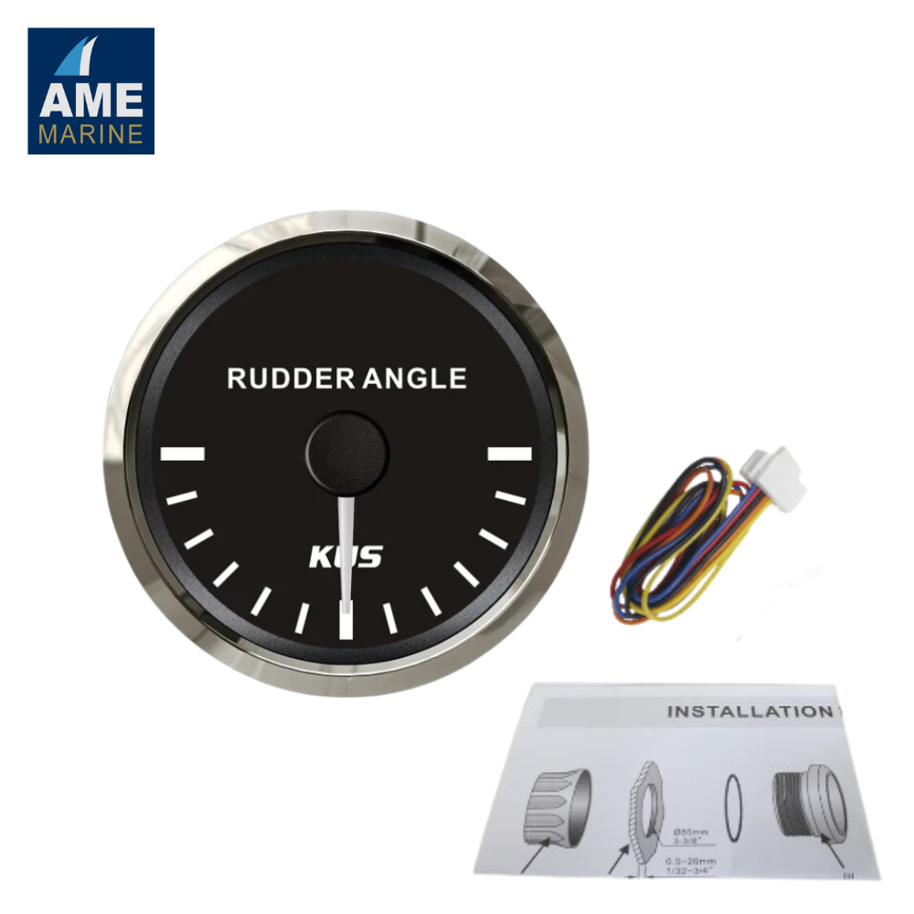 KUS Rudder angle guge KY09011 CMRR-BS-0-190 52mm Gauge Stainless Steel ...