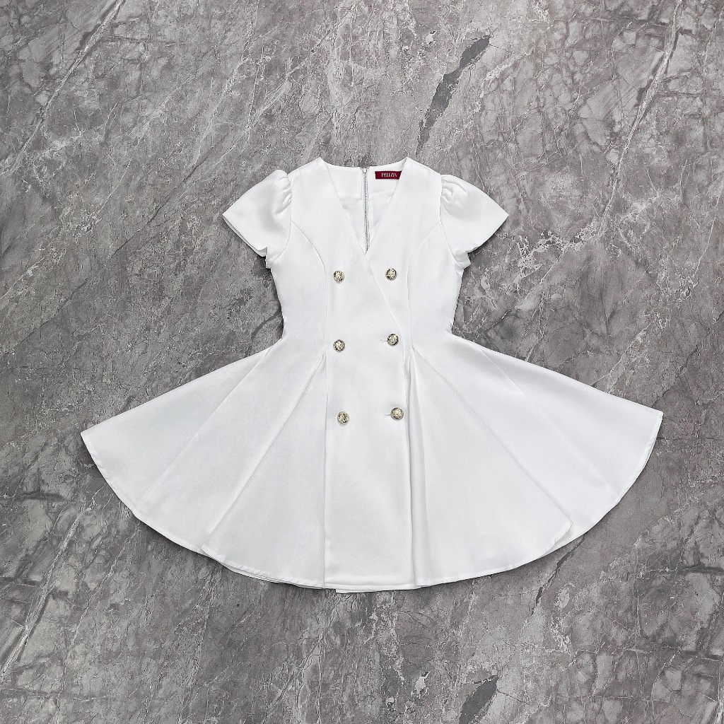 K574 BELLITA BRAND มินิเดรสผ้าสูทแต่งกระดุมทองสุดจึ้ง ใส่ทำงาน ออกงาน เที่ยวคาเฟ่ | Shopee Thailand