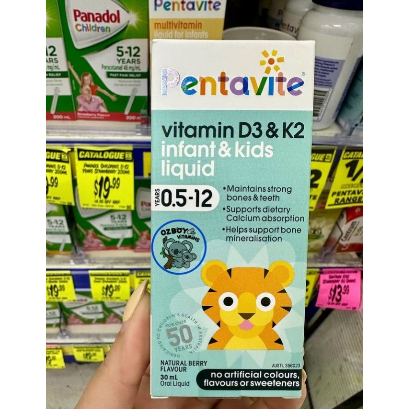 Pentavite Calcium+D+K liquid | Shopee Thailand