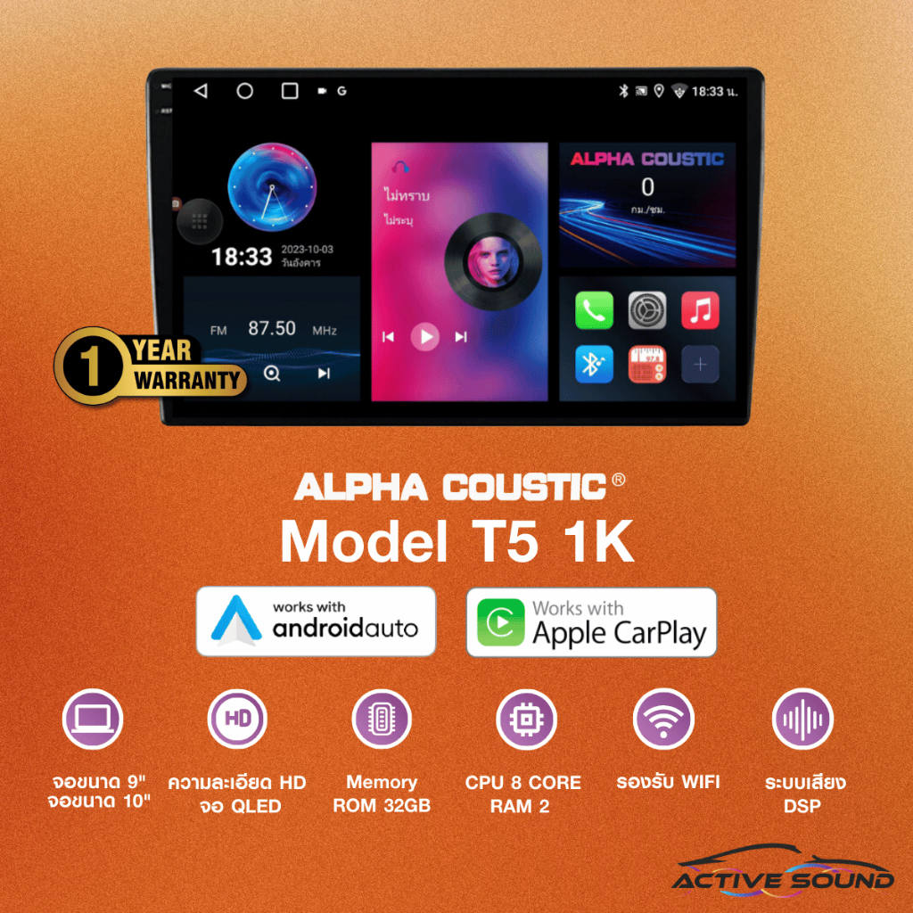 Alpha Coustic จอแอนดรอยด์ 9" ,10" Androidแท้ Ram 2 Rom 16และ32 CPU ...