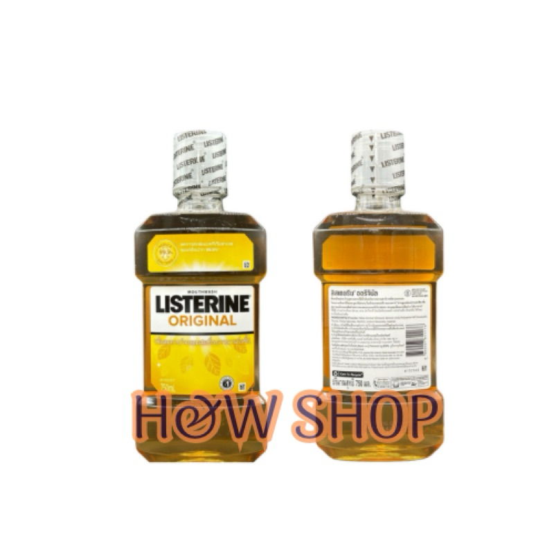ลิสเตอรีน น้ำยาบ้วนปาก ออริจินัล 750มล. Listerine mouthwash Original ...