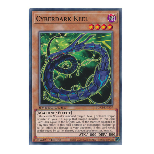 [YU-GI-OH! - SD41-JP015] การ์ดยูกิ サイバー・ダーク・キール / Cyberdark Keel | Shopee Thailand