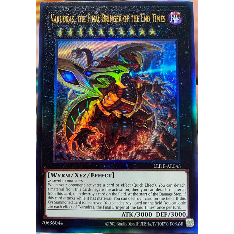 Yugioh Asia-Eng [LEDE-AE045] Varudras, the Final Bringer of the End ...