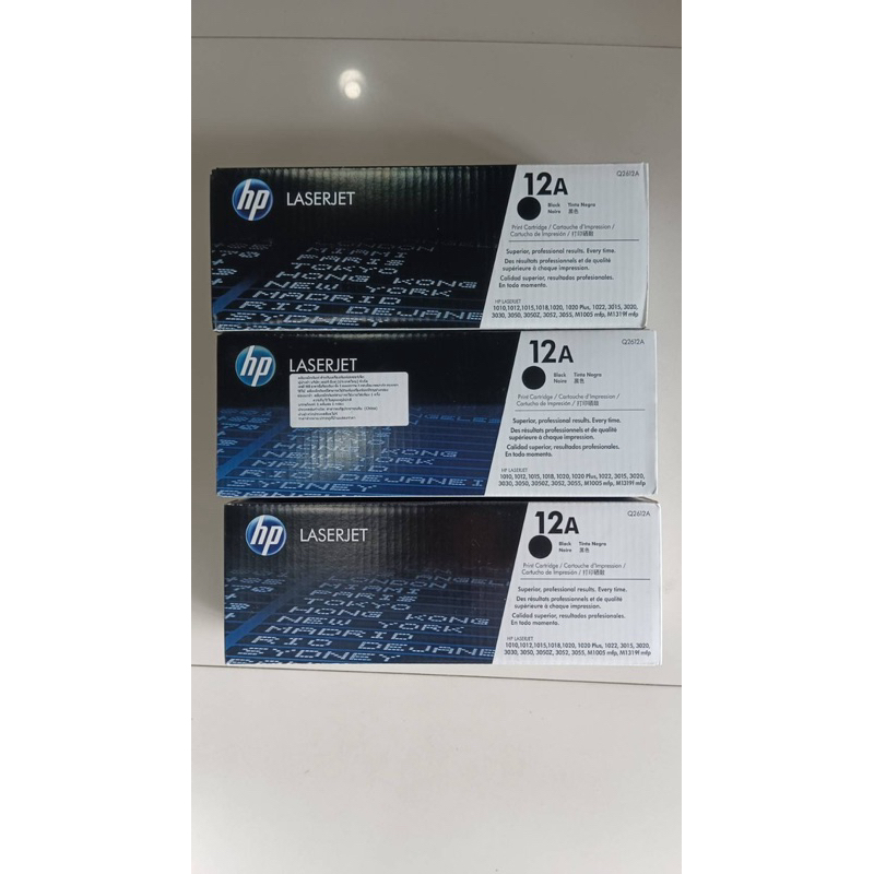 HP 12A หมึกพิมพ์ของแท้ 100% ค้างสต้อก | Shopee Thailand