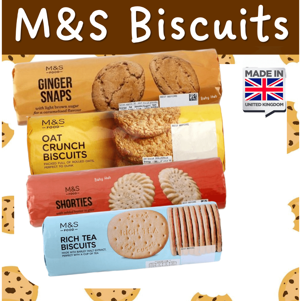 M&S Biscuits Mark & Spencer Biscuits Ginger Snap ,Oat Crunch,Rich Tea ...