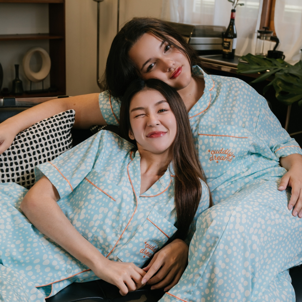 ชุดนอน Cuddly Dreams - Baby Blue Panther | Shopee Thailand
