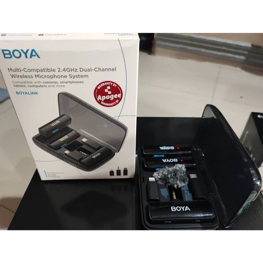 BOYALINK V3 ไมค์ wireless ios และ Type C BOYA LINK ไมค์ iphone , Lightning Type C ตัดเสียง ...