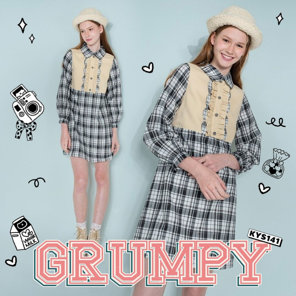 KAYASIS~ ️ | KYS141 GRUMPY MiNi-DRESS | Shopee Thailand