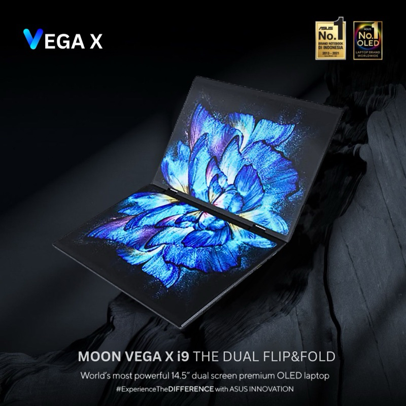 Moon Vega X i9 the dual Flip&Fold NOTEPAD INTEL Celeron 12th + Window ...