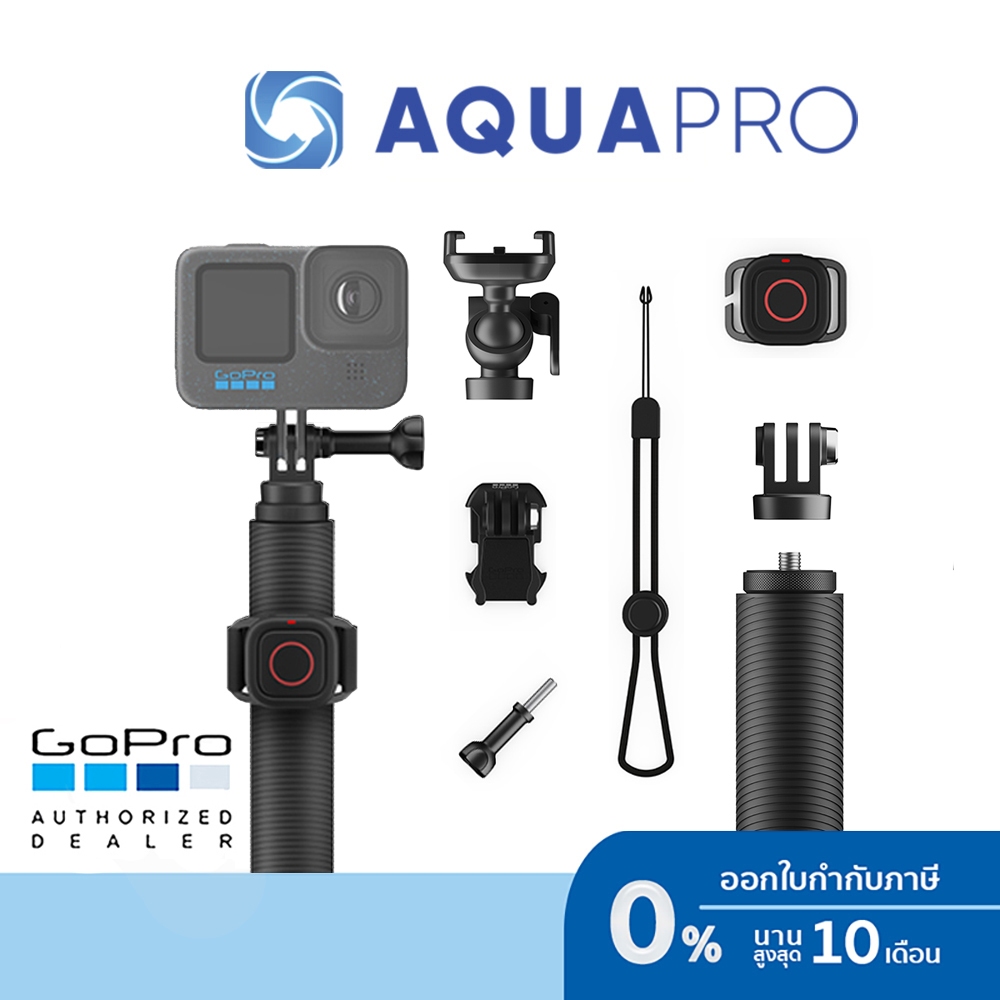 GoPro Extension Pole 48 inch + Waterproof Shutter Bluetooth Remote For ...