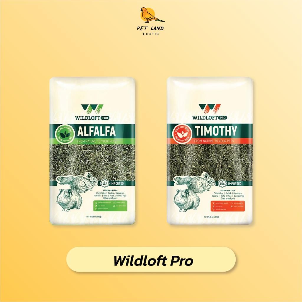 WildLoft PRO Super Premium Timothy / Alfalfa ร่อนฝุ่น ยกถุง 35OZ (1Kg ...